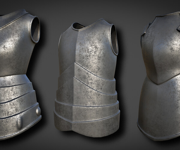 ArtStation - 20 Body Armor Base Mesh (With UV) | Game Assets