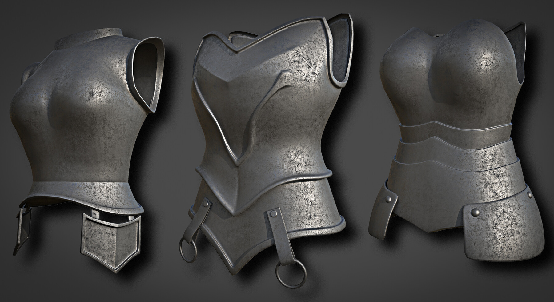 ArtStation - 20 Body Armor Base Mesh (With UV) | Game Assets