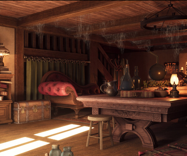 ArtStation - Fantasy Interior Environment | Game Assets