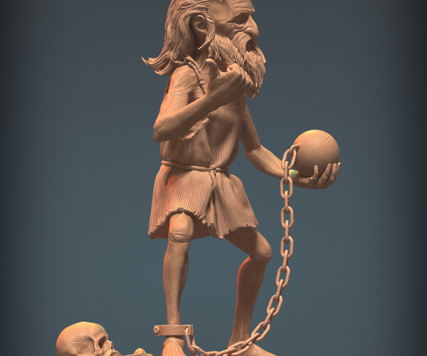 ArtStation - Haunted Mansion Gus The Chained Ghost 3D Printable Sculpt | Resources