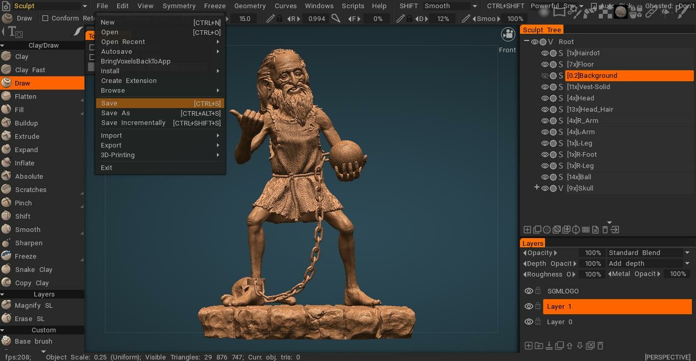 ArtStation - Haunted Mansion Gus The Chained Ghost 3D Printable Sculpt ...