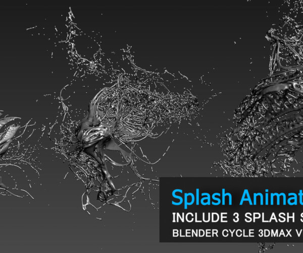 ArtStation - Water Splash Animation and Model | Resources