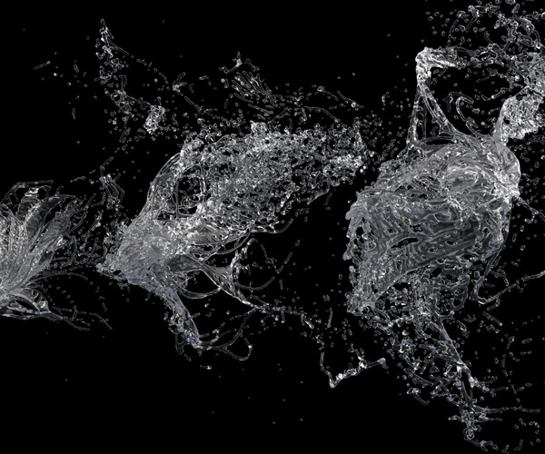 ArtStation - Water Splash Animation and Model | Resources