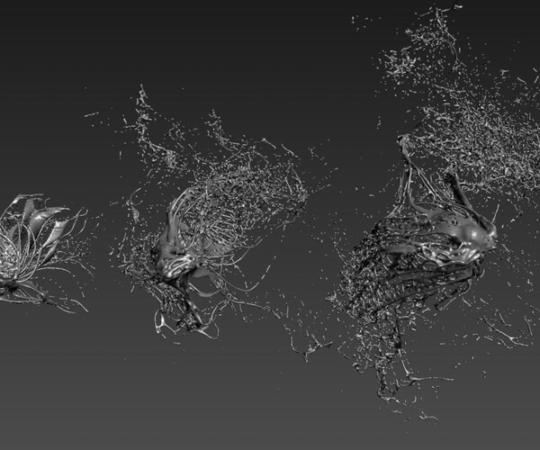 ArtStation - Water Splash Animation and Model | Resources
