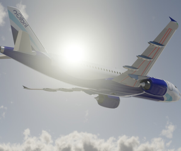 ArtStation - ANIMATED INDIGO FLIGHT GAME READY | Game Assets
