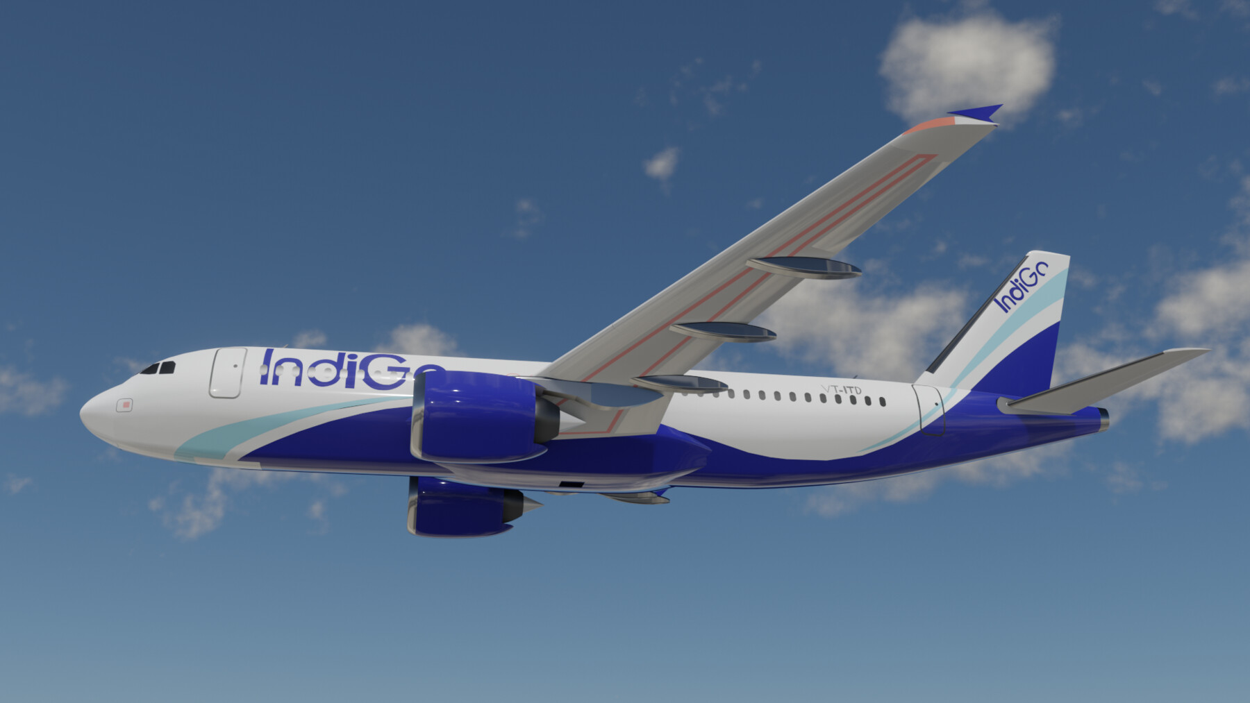 ArtStation - ANIMATED INDIGO FLIGHT GAME READY | Game Assets