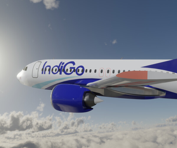 ArtStation - ANIMATED INDIGO FLIGHT GAME READY | Game Assets