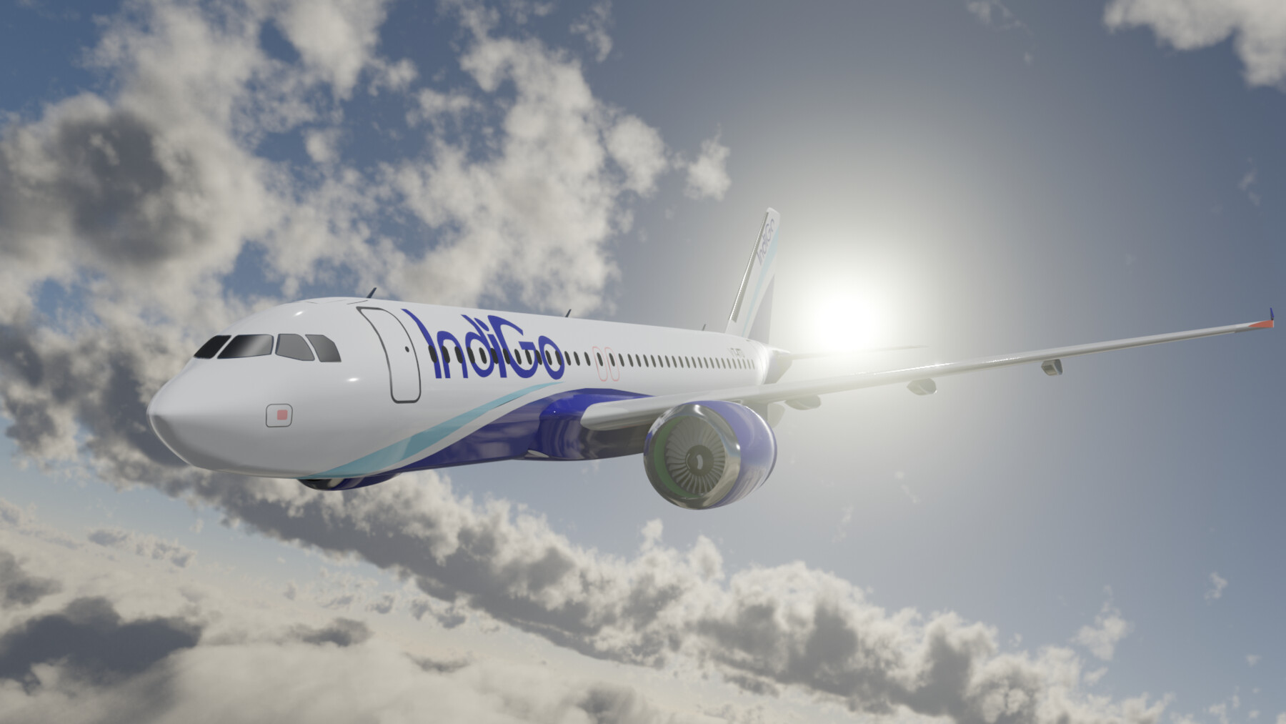 ArtStation - ANIMATED INDIGO FLIGHT GAME READY | Game Assets