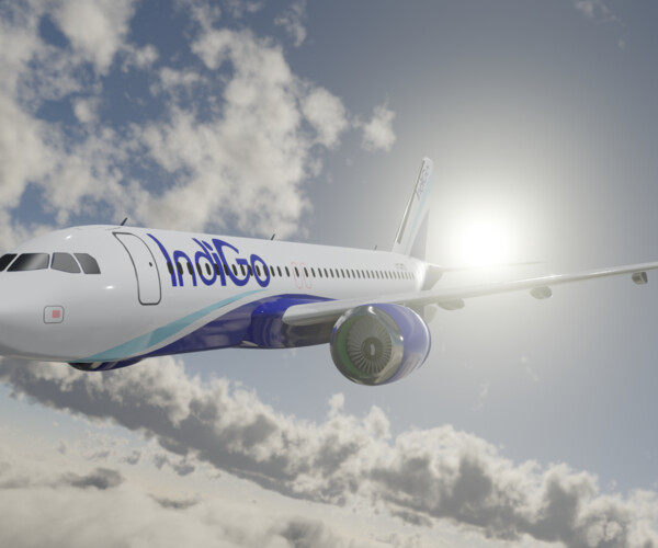 ArtStation - ANIMATED INDIGO FLIGHT GAME READY | Game Assets