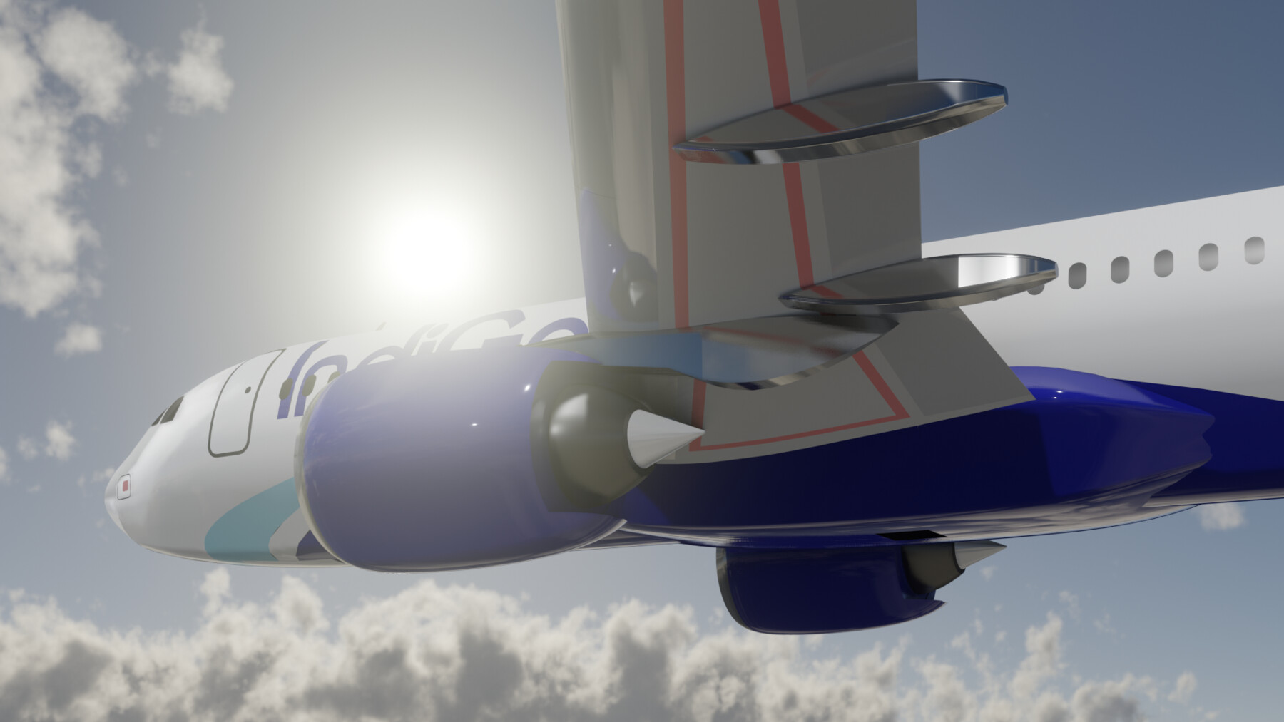 ArtStation - ANIMATED INDIGO FLIGHT GAME READY | Game Assets