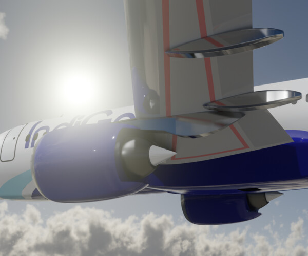 ArtStation - ANIMATED INDIGO FLIGHT GAME READY | Game Assets