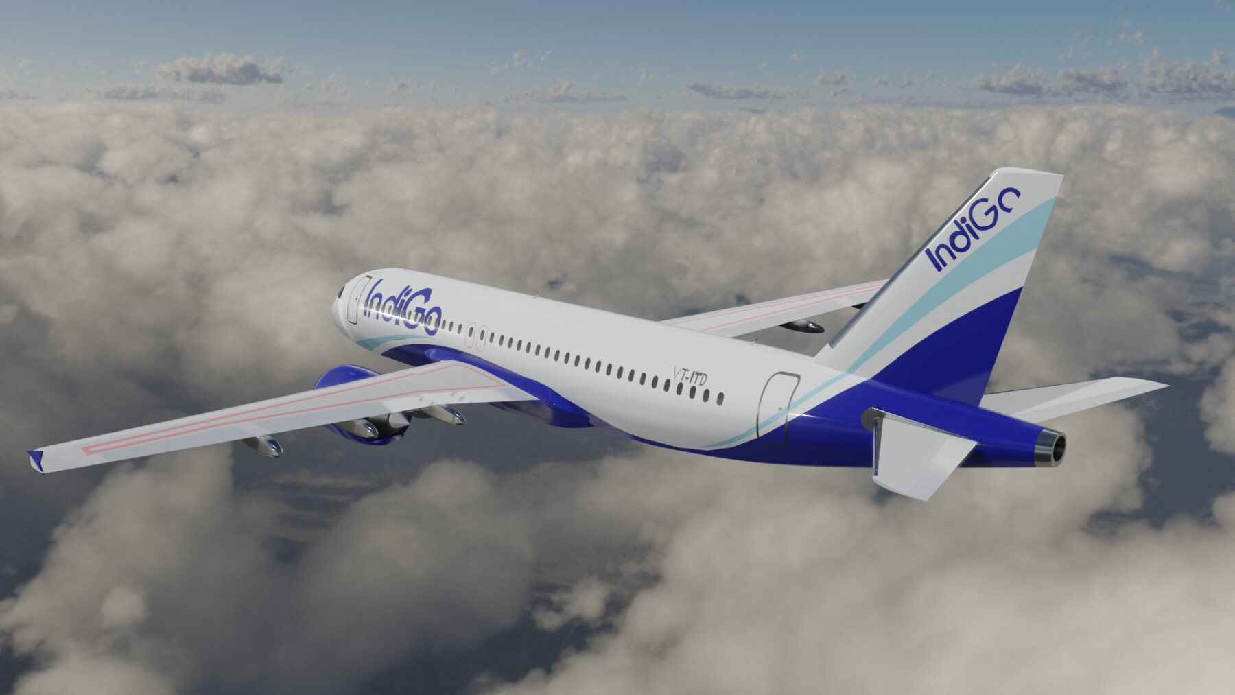 ArtStation - ANIMATED INDIGO FLIGHT GAME READY | Game Assets