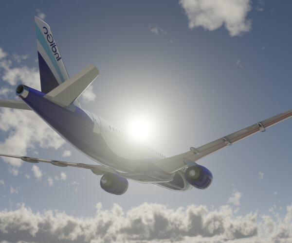 ArtStation - ANIMATED INDIGO FLIGHT GAME READY | Game Assets