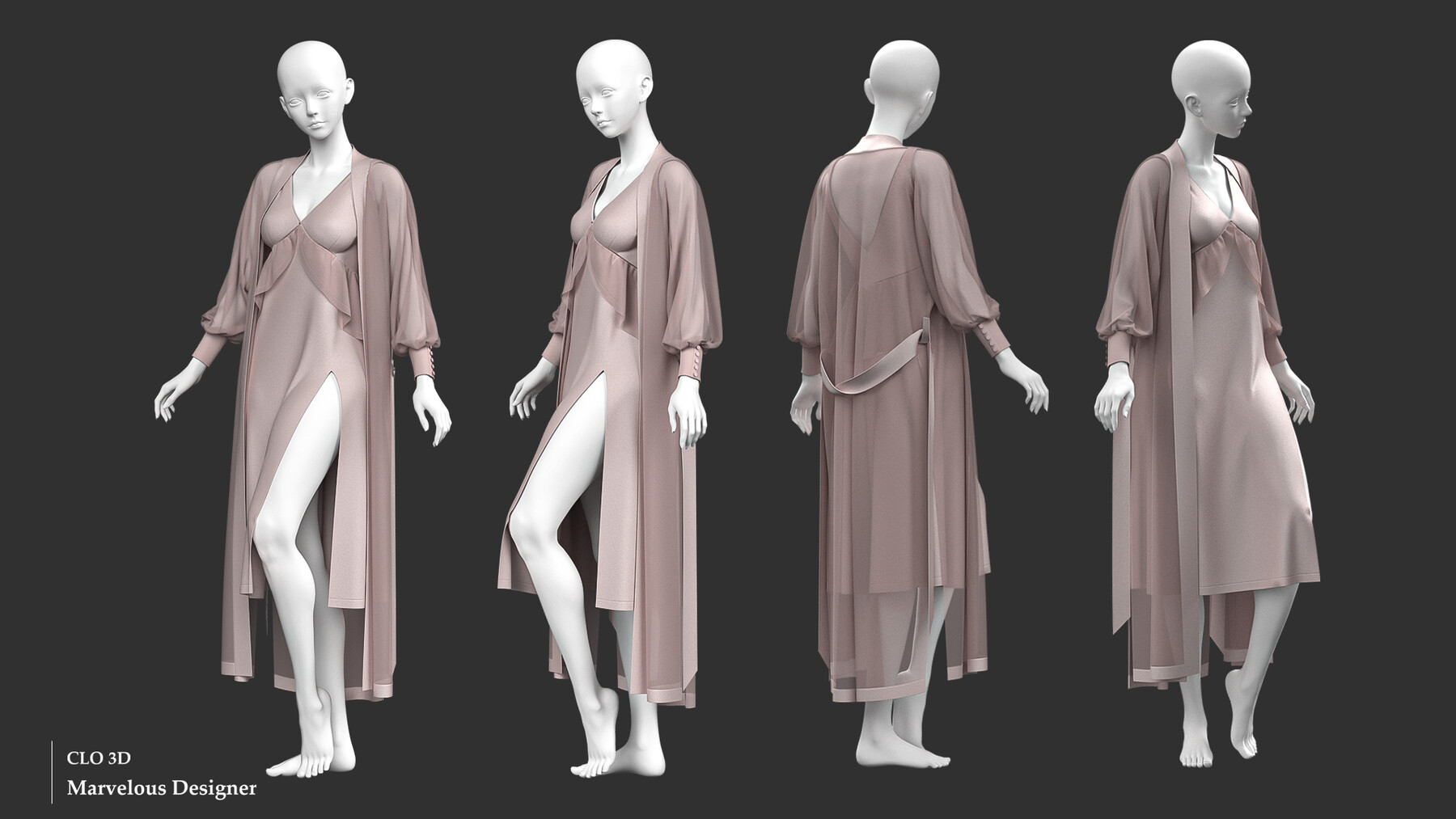 ArtStation - Female night set / Marvelous Designer/Clo3D project file ...