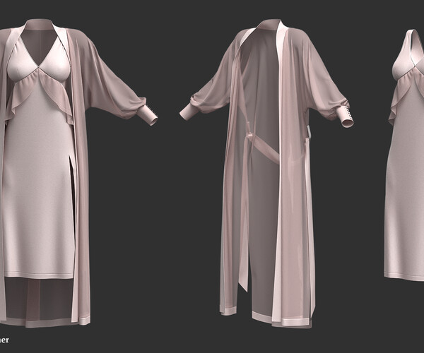 ArtStation - Female night set / Marvelous Designer/Clo3D project file ...