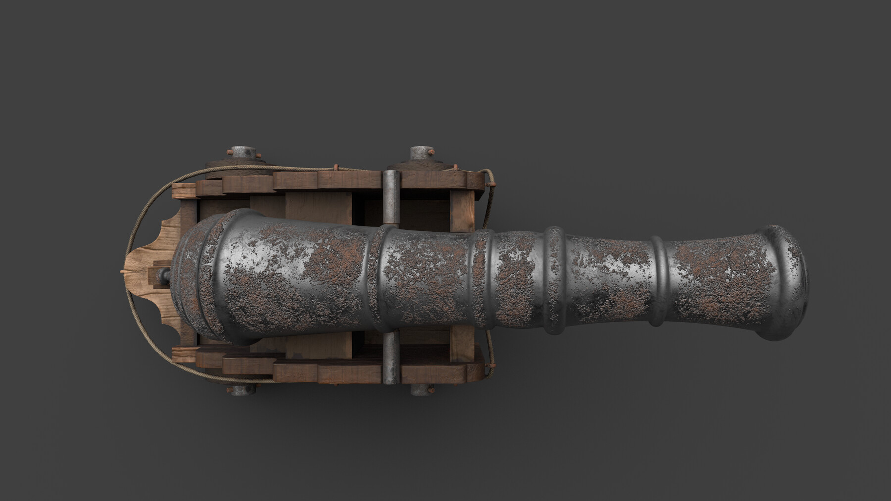 ArtStation - Long Range Canon V1 3d Model | Game Assets