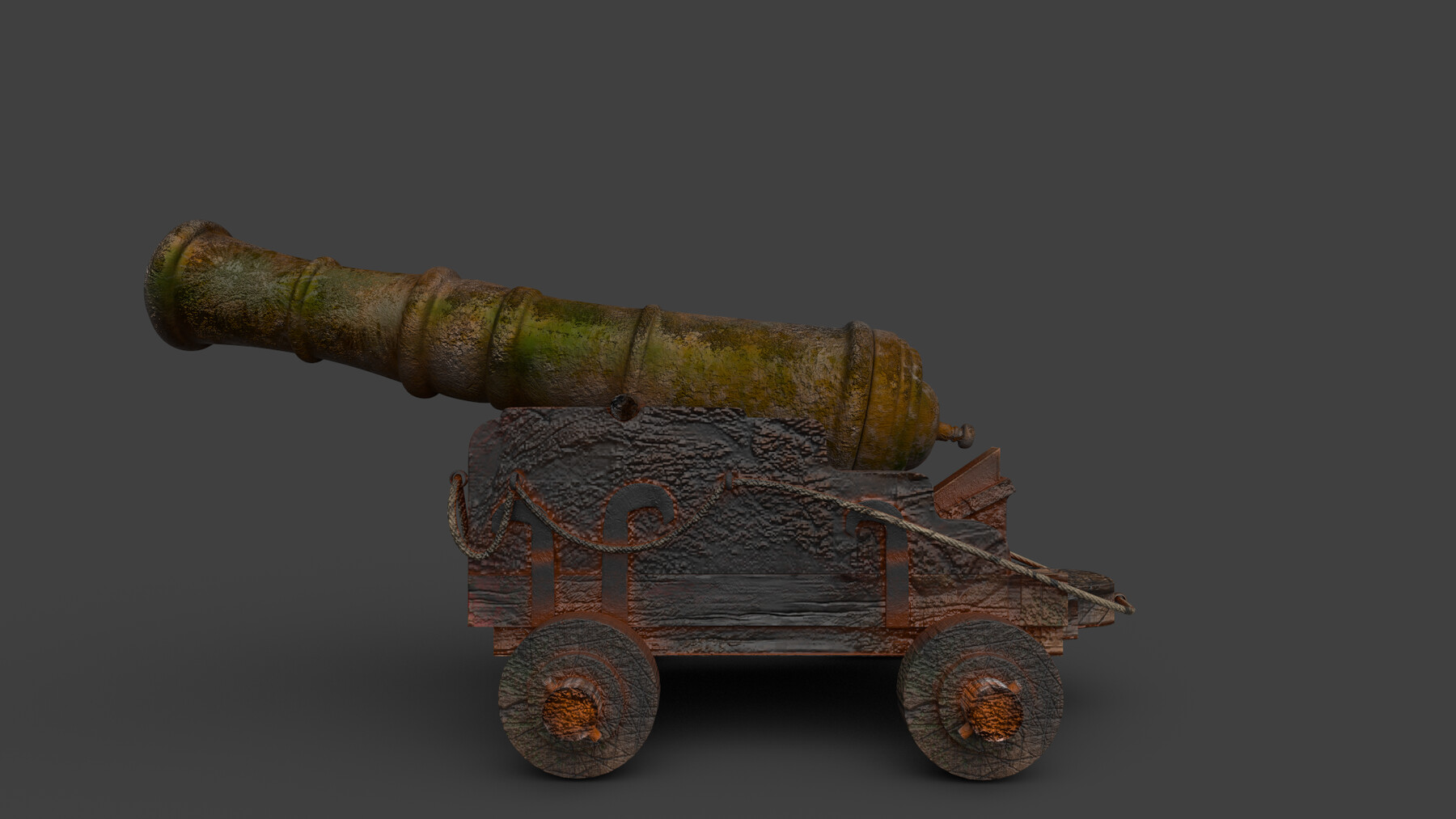 ArtStation - Long Range Canon V1 3d Model | Game Assets