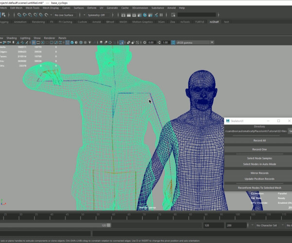 ArtStation - Automatic Skeleton Placement In Any Character, Any Pose, Any Topology | Tutorials