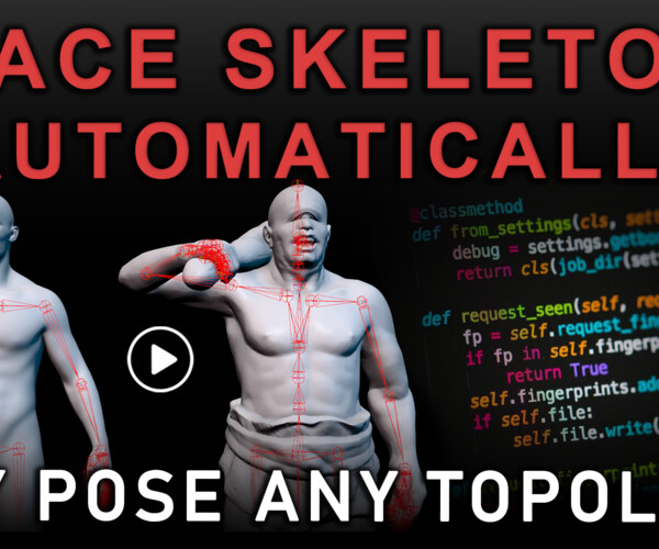 ArtStation - Automatic Skeleton Placement In Any Character, Any Pose ...