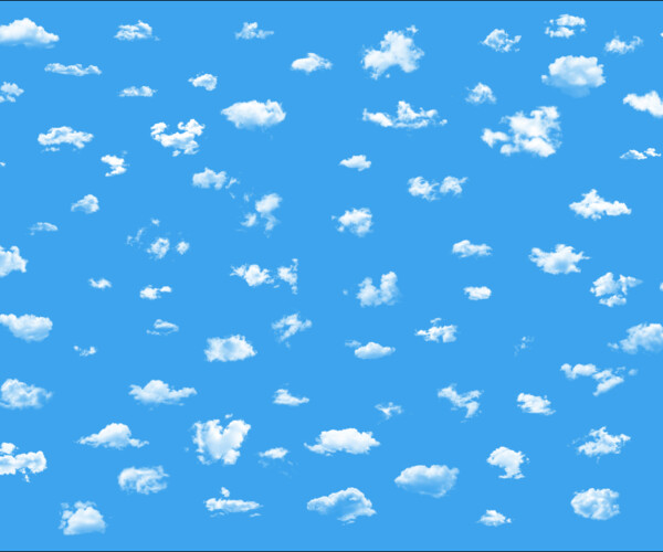 ArtStation - 100 Transparent Cloud textures 4k png | Brushes