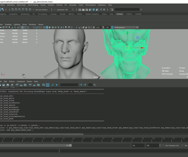 ArtStation - Automatic BlendShape Transfer to Different Topology ...