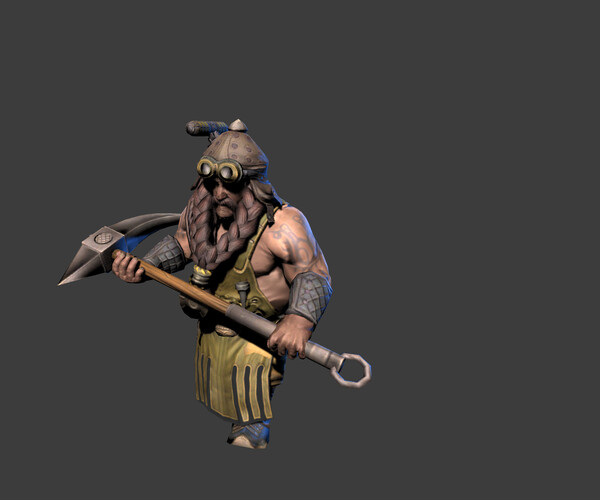 ArtStation - Dwarf Miner | Game Assets