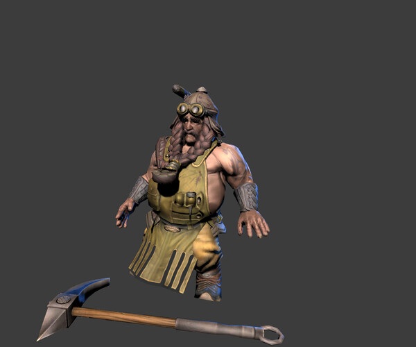 ArtStation - Dwarf Miner | Game Assets
