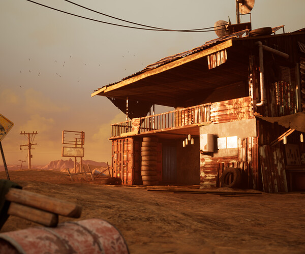 ArtStation - Post Apocalyptic Desert Environment | Game Assets