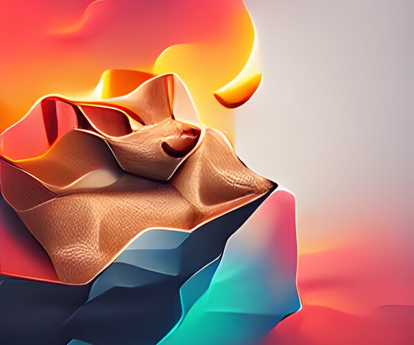 ArtStation - Low Poly 3D Abstract Sunset Background | Artworks