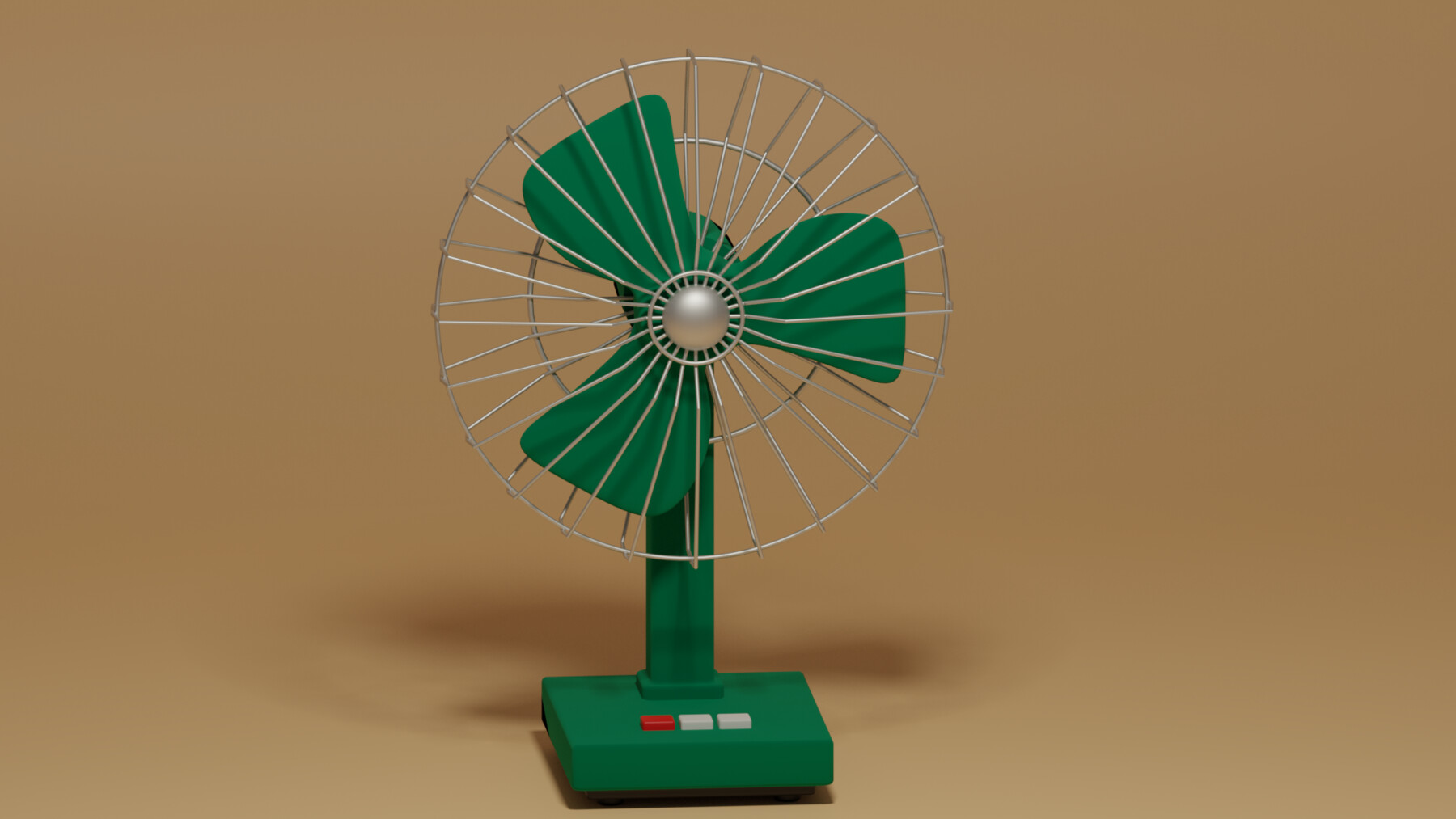 ArtStation - Cartoon Vintage Retro Table Fan 3D model | Resources