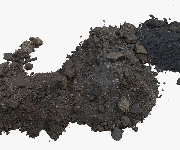 ArtStation - Piles of dark construction gardening soil mud land earth ...