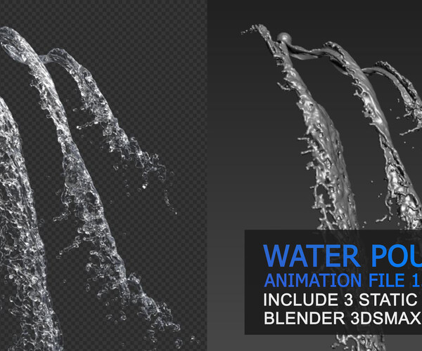 ArtStation - Water Splash Pouring Animation | Resources