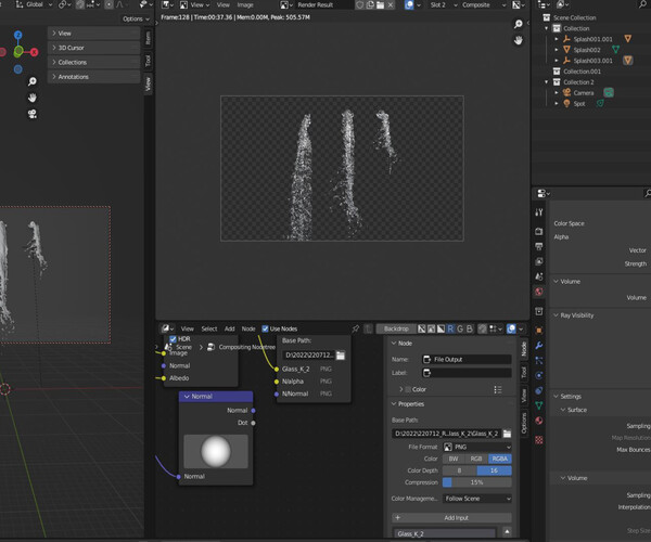ArtStation - Water Splash Pouring Animation | Resources