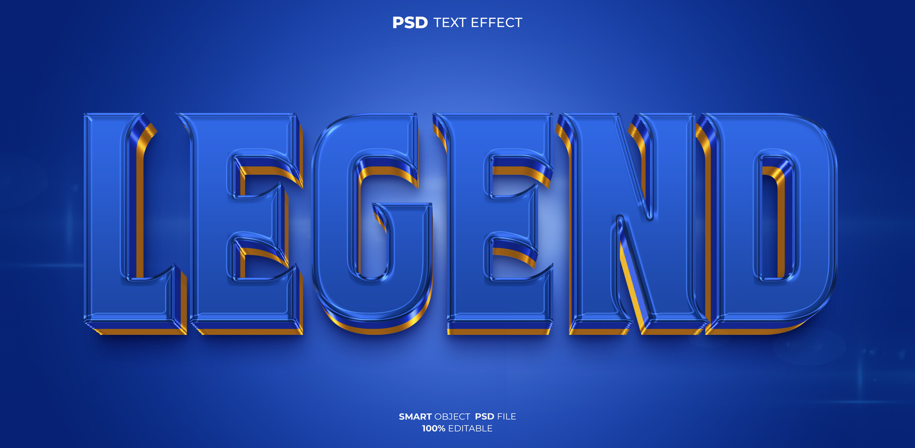 ArtStation - 3D Legend PSD fully editable text effect. Layer style PSD ...