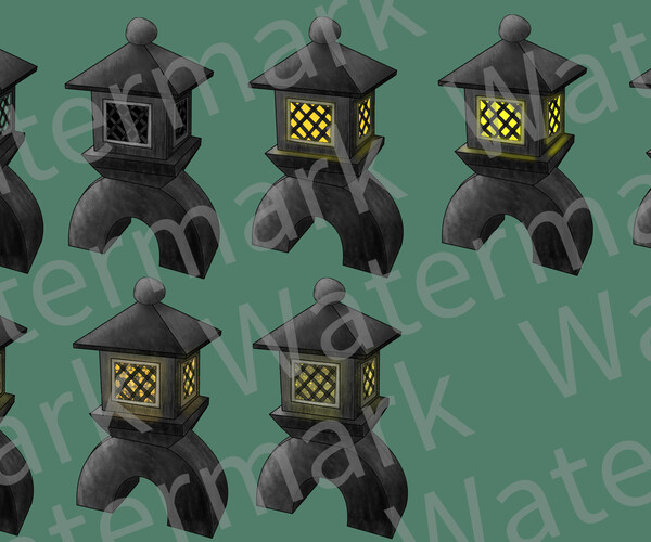 ArtStation - Pagoda Set 1 | Game Assets