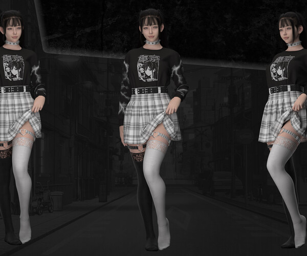ArtStation - Grunge outfit. Clo3d/Marvelous designer. Zprj/Obj/Pose ...