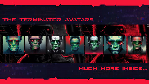 ArtStation - The Terminator unique avatars collection of 50 | Artworks