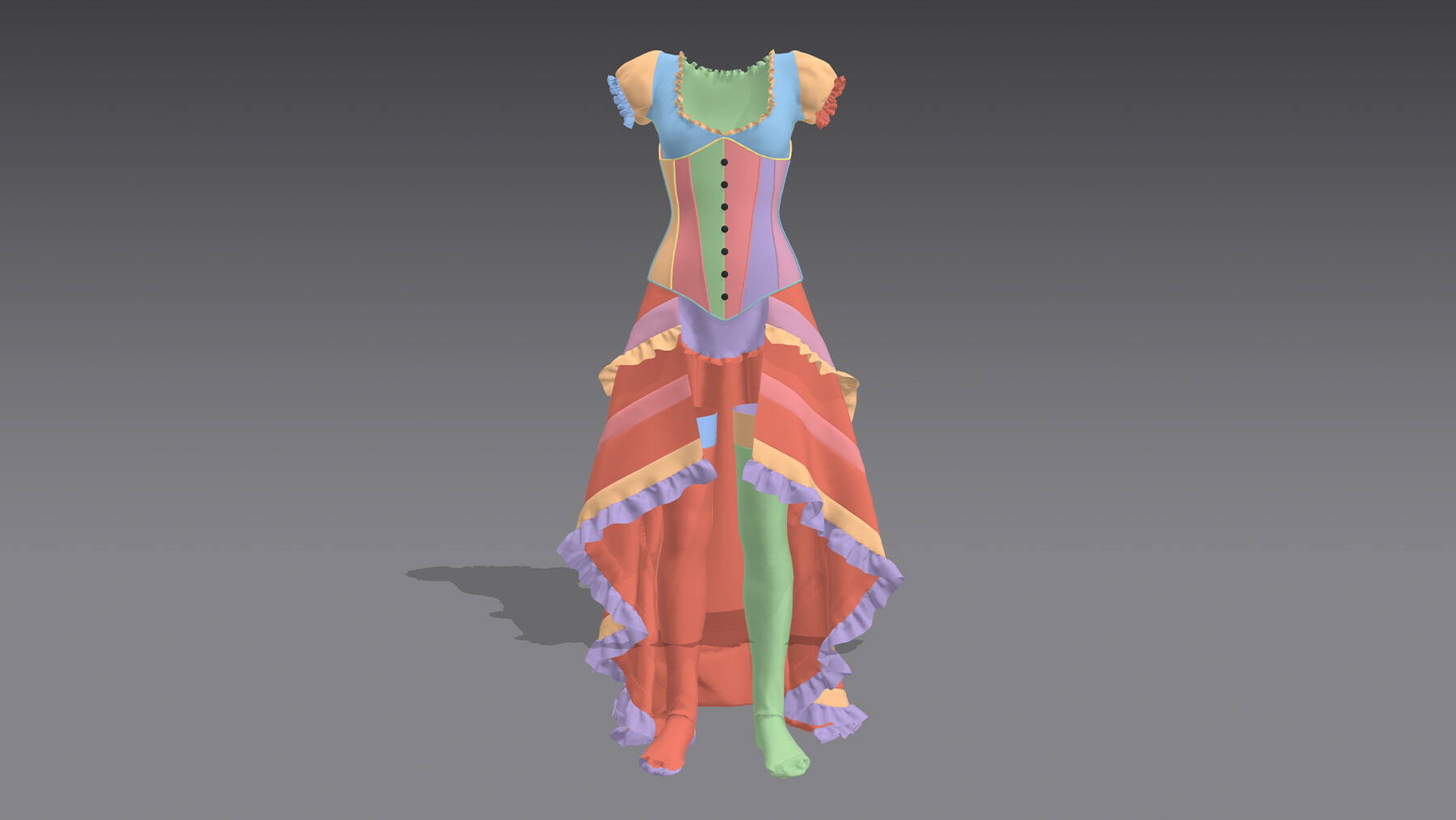 ArtStation - Saloon Girl Outfit OBJ+ZPRJ | Resources