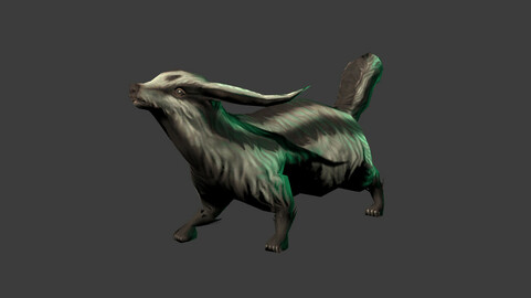 ArtStation - Animal Beast Weasel | Game Assets