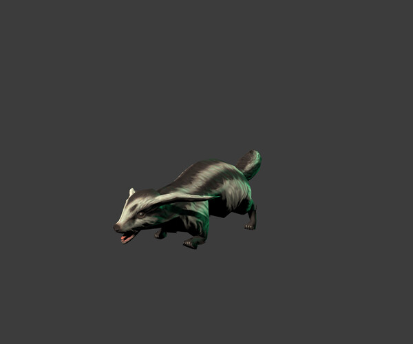 ArtStation - Animal Beast Weasel | Game Assets