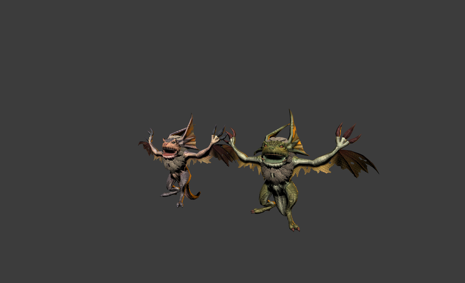 ArtStation - Bat Lizard Demon Mutant | Game Assets