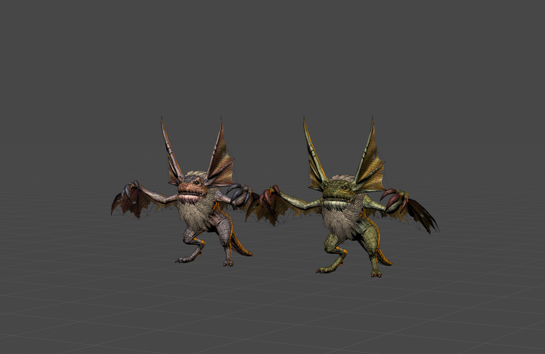 ArtStation - Bat Lizard Demon Mutant | Game Assets