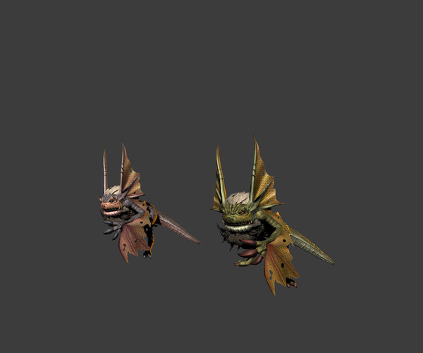 ArtStation - Bat Lizard Demon Mutant | Game Assets
