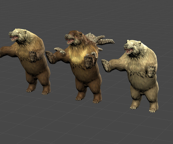 ArtStation - Bear Beast Mutant | Game Assets