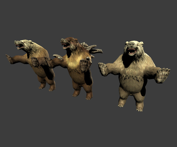 ArtStation - Bear Beast Mutant | Game Assets