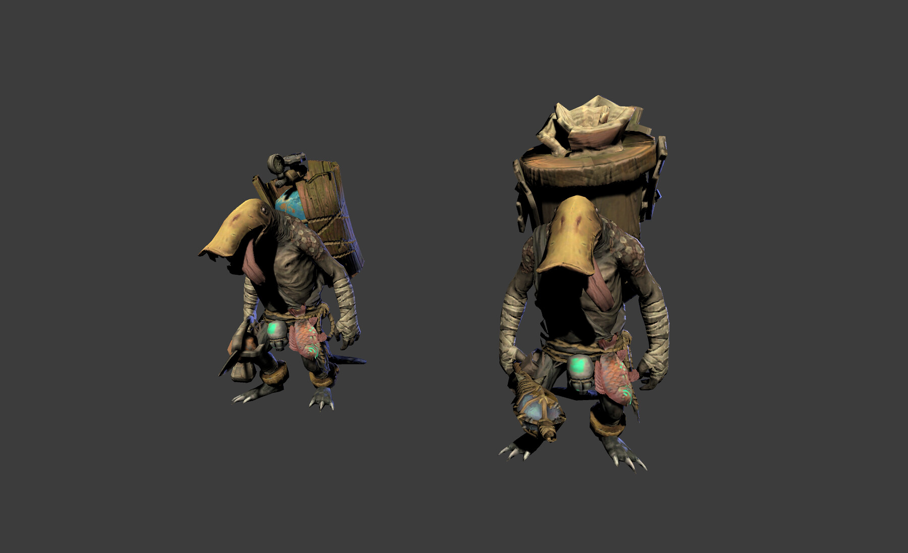 ArtStation - Duck Worker Mutant Alien | Game Assets