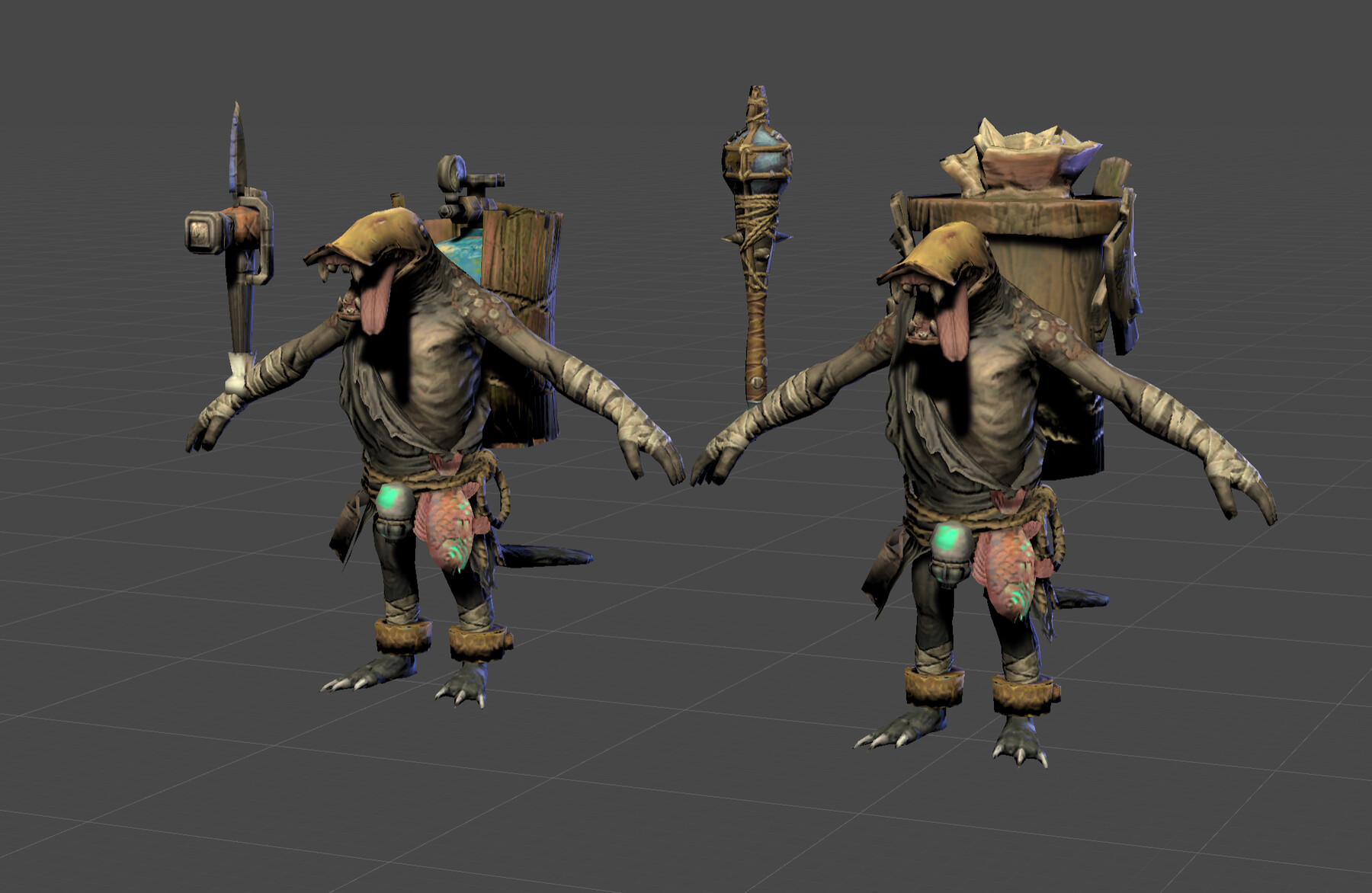 ArtStation - Duck Worker Mutant Alien | Game Assets