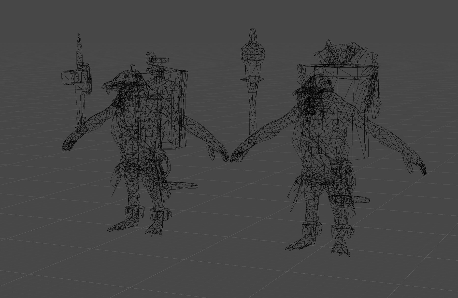 ArtStation - Duck Worker Mutant Alien | Game Assets