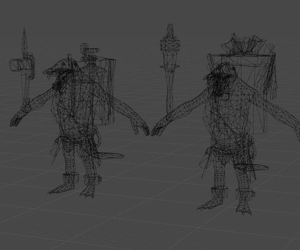 ArtStation - Duck Worker Mutant Alien | Game Assets