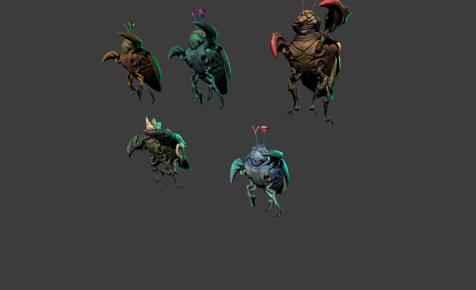 ArtStation - Beetle Creature Bug Mutant | Game Assets
